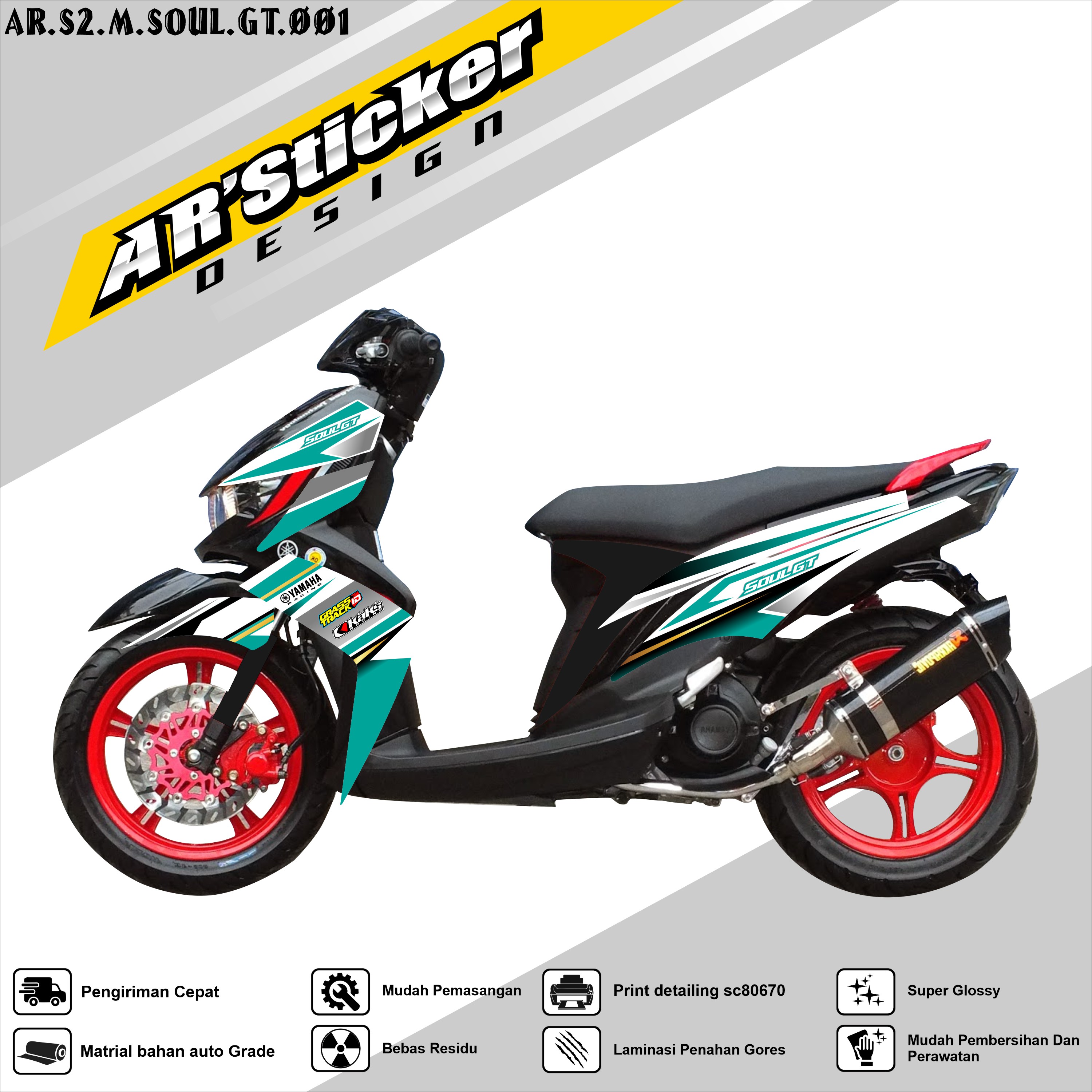 Mio Sticker Striping Mio Soul Gt - Stiker Motor MIO SOUL GT 115 List ...