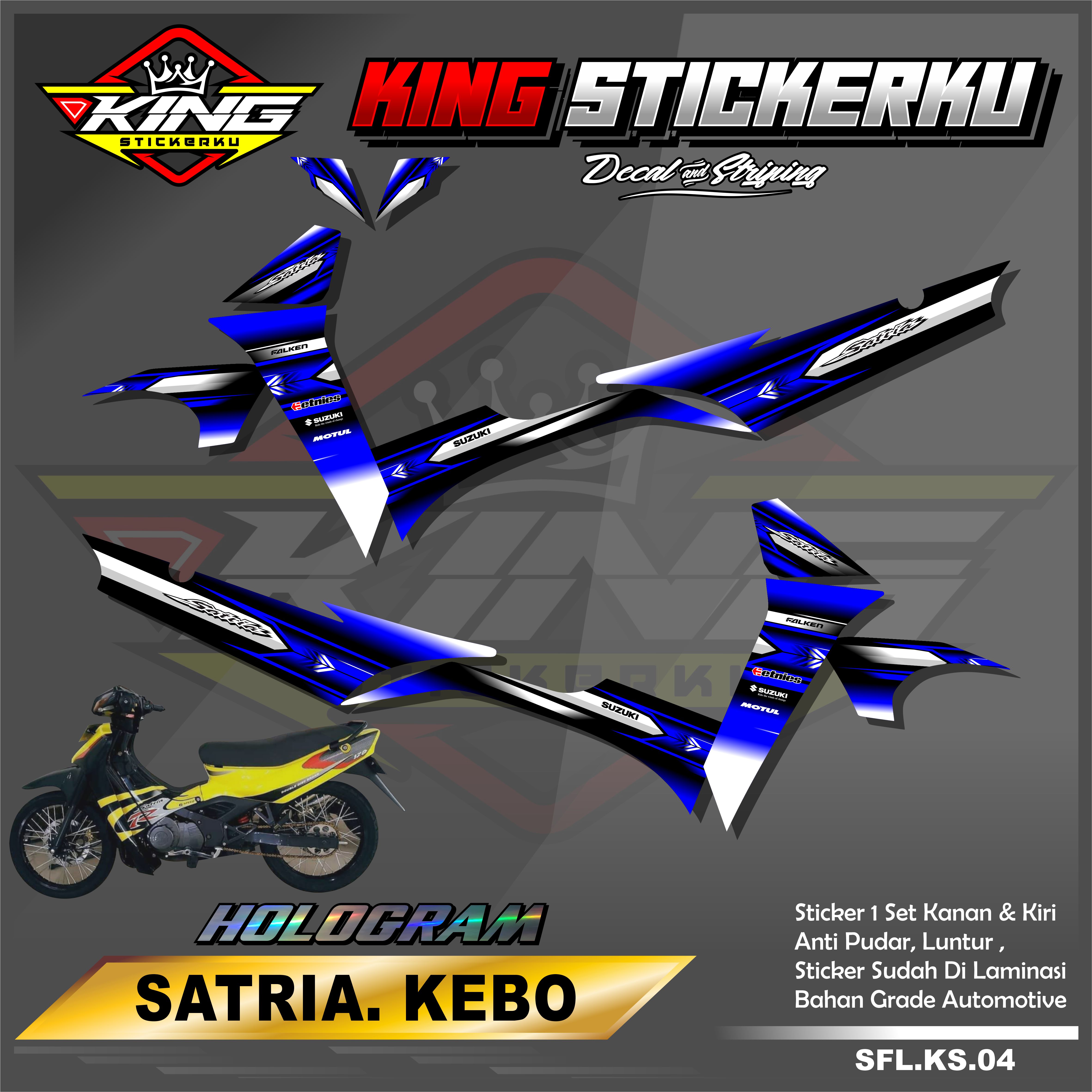 Sticker Striping List Variasi Satria Kebo - Stiker Striping Motor ...