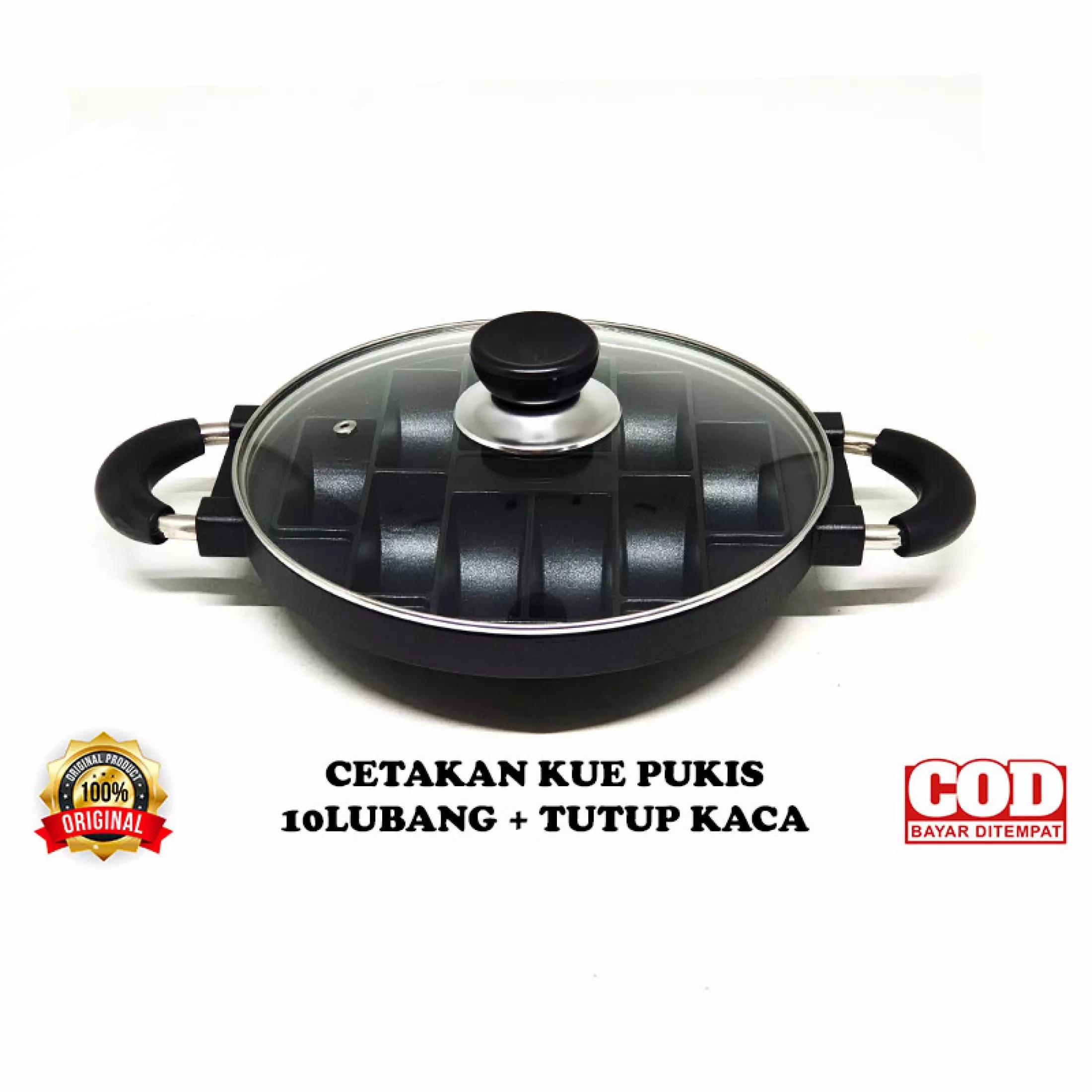 Cetakan Kue Pukis Cake Pan Cetakan 10 Lubang Anti Lengket Kue Pukis ...