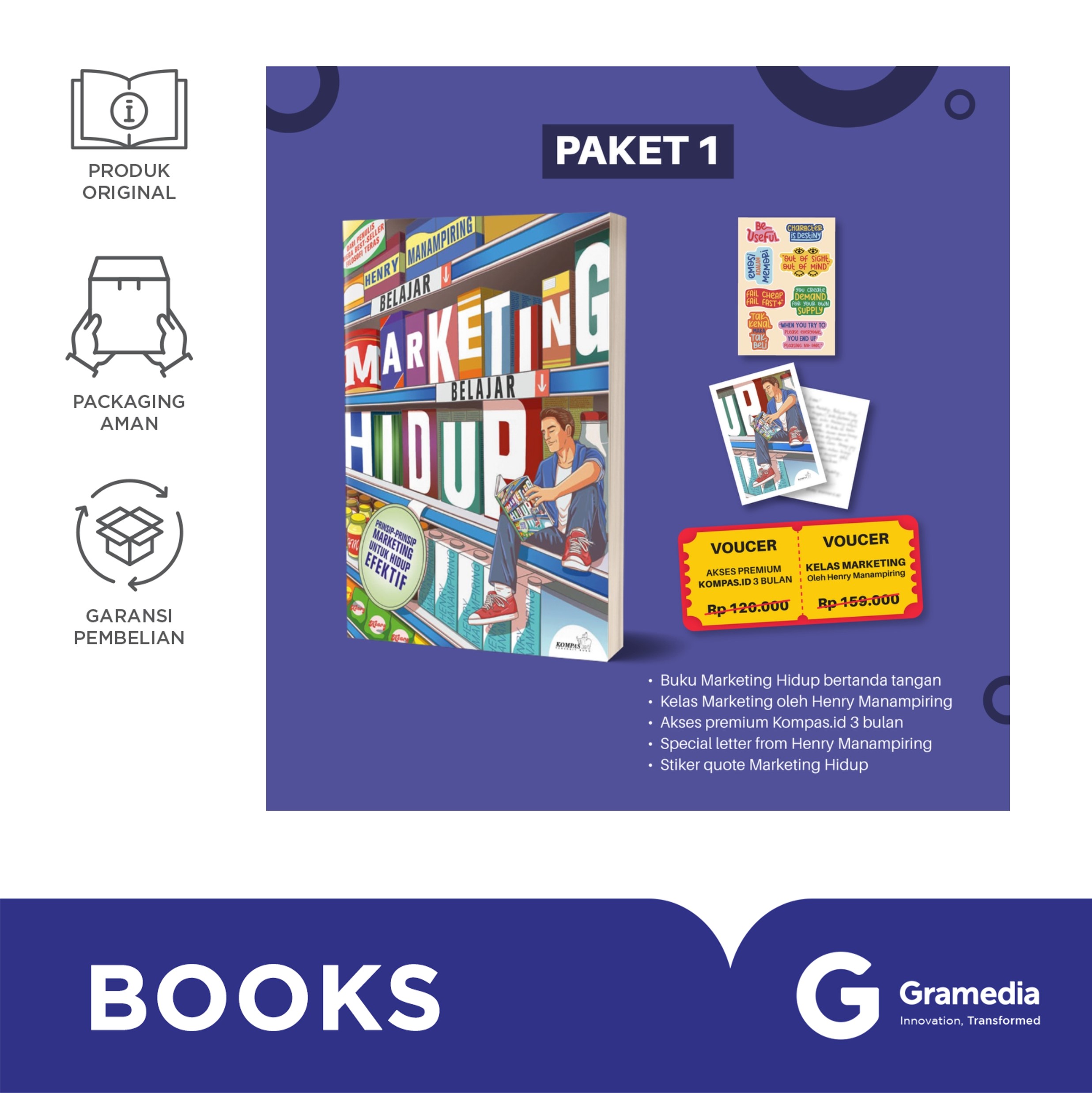 Paket 1 Buku Belajar Marketing Belajar Hidup Bertanda Tangan