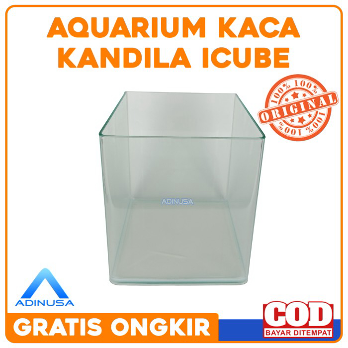 AQUARIUM KACA KOTAK KUBUS PERSEGI KANDILA ICUBE BENDING 5 MM AKUARIUM ...