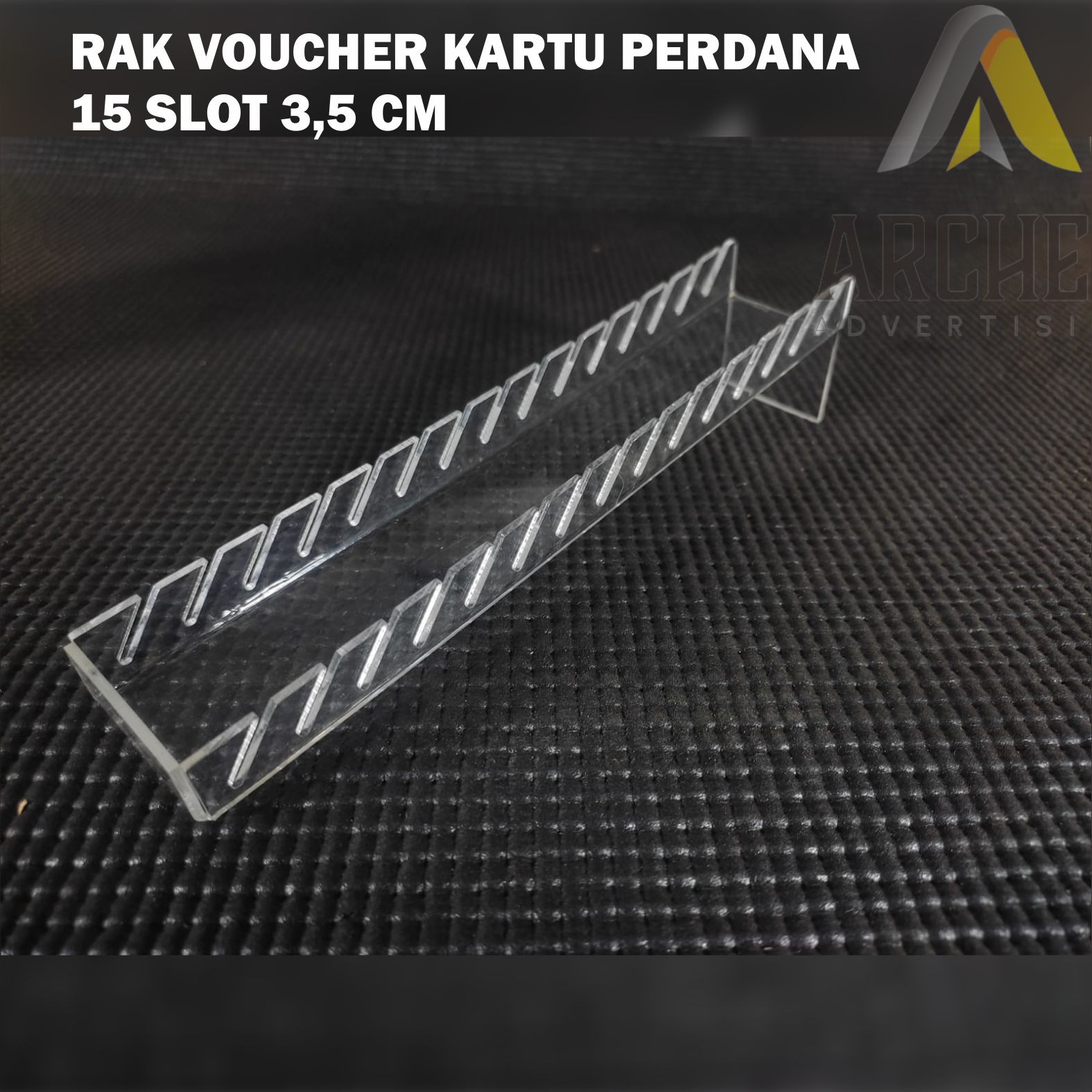 TEMPAT DUDUKAN RAK VOUCHER 15 SLOT LEBAR 3.5CM AKRILIK | Lazada Indonesia