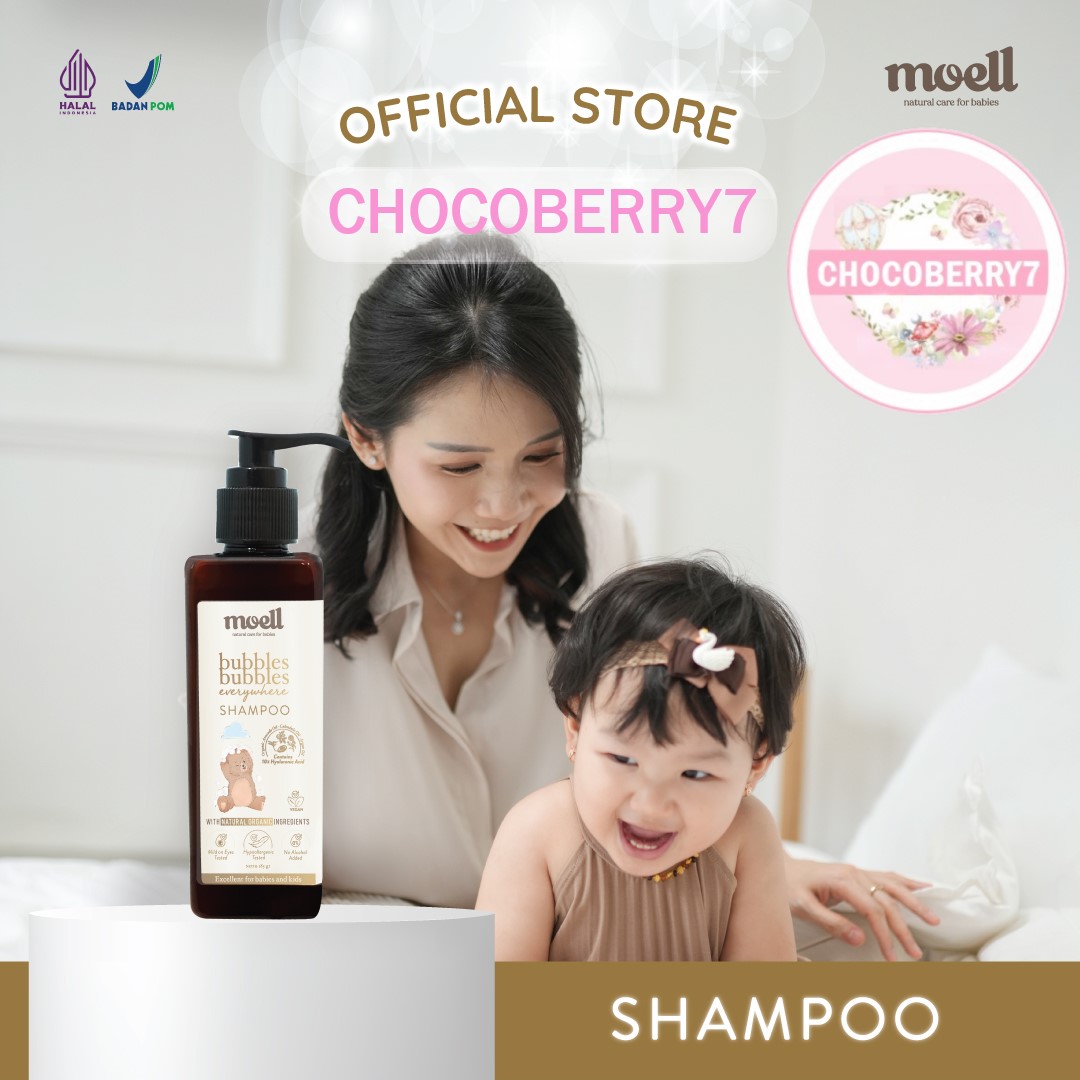 Moell Bubbles Bubbles Everywhere Shampoo Shampoo Baby 185 ml | Lazada ...