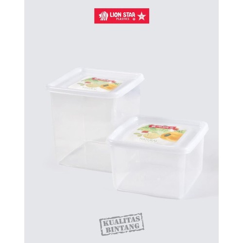 PT-4 Natural Sealware B-48 Square (L)/sealware tempat bumbu dapur serbaguna Lion Star Plastics ...