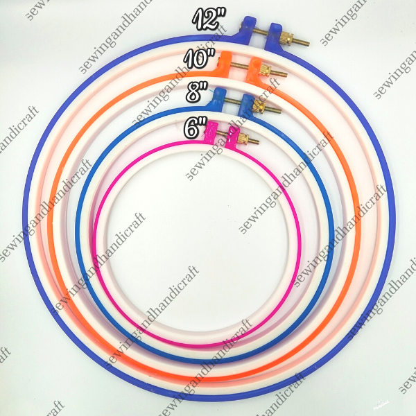 Embroidery Hoop/Pembidangan/Ring Sulam/Ram Plastik Ukuran 8inci ...