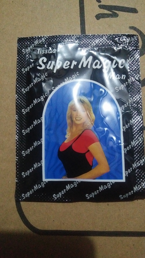 Tissue Tisu Super Magic Man + Antiseptic Sachet Eceran Original ...