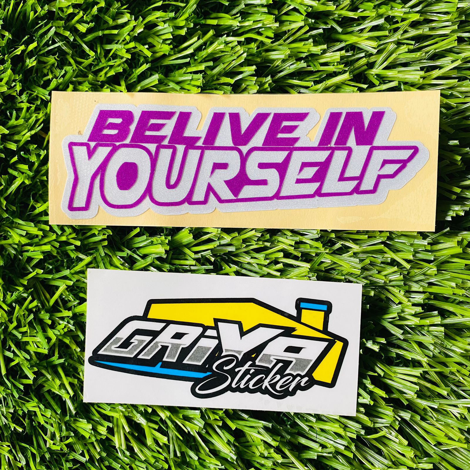 Stiker BELIVE IN YOURSELF sticker cutting ngabers | Lazada Indonesia