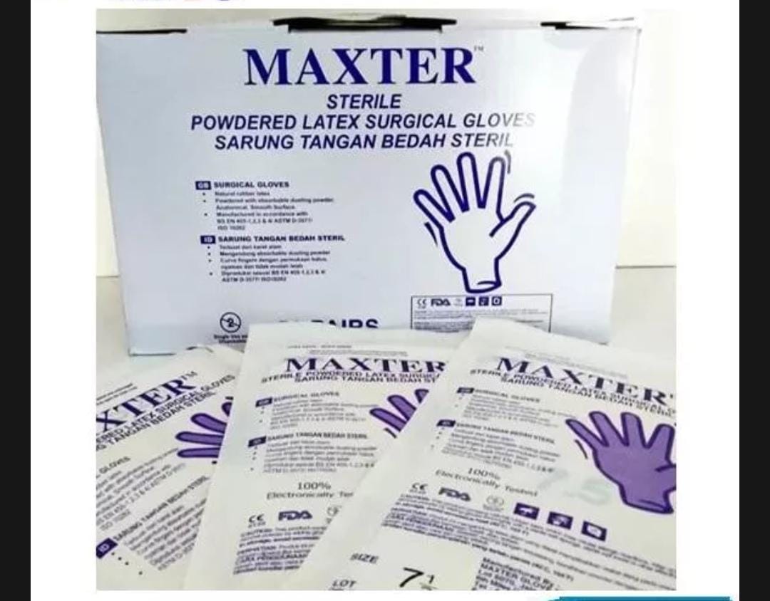 Handscoon Maxter Steril (6) Sarung Tangan Steril | Lazada Indonesia