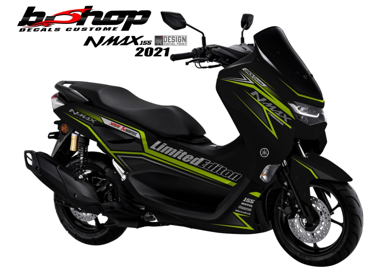 Striping Decal New Nmax 155 Hitam Model Minimalis Strip Elegan Desain ...