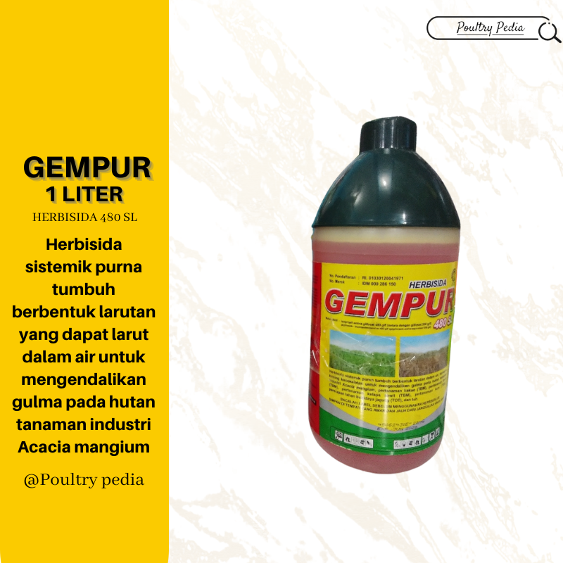 Gempur 480 SL isi 1 liter - herbisida pembasmi tumbuhan pengganggu ...