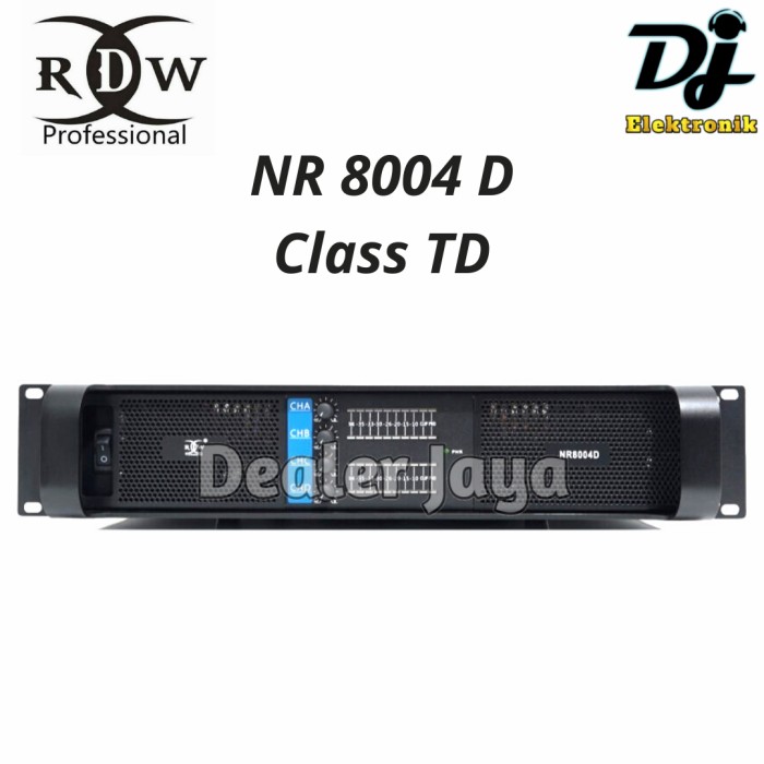 Power Amplifier RDW NR 8004 D / NR 8004D Class TD - 4 channel | Lazada ...