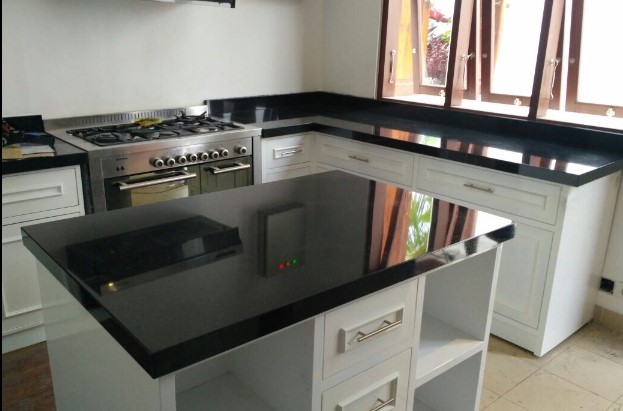 1 Set Minimalis Kitchen Set Hitam Marmer | Lazada Indonesia