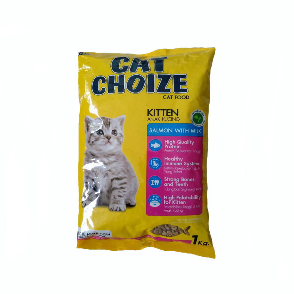 Cat Choize Kitten 1 Kg Cat Dry Food Tuna atau Salmon With Milk Makanan ...