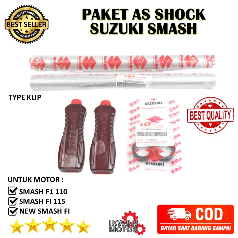 Paketan as shock sok Breaker depan suzuki new smash FI / Paket as shock ...