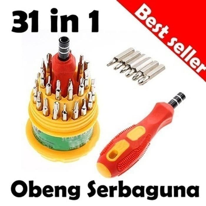 OBENG SET 31 IN 1 MULTIFUNGSI SCREWDRIVER HANDPHONE LAPTOP ELEKTRONIK ...