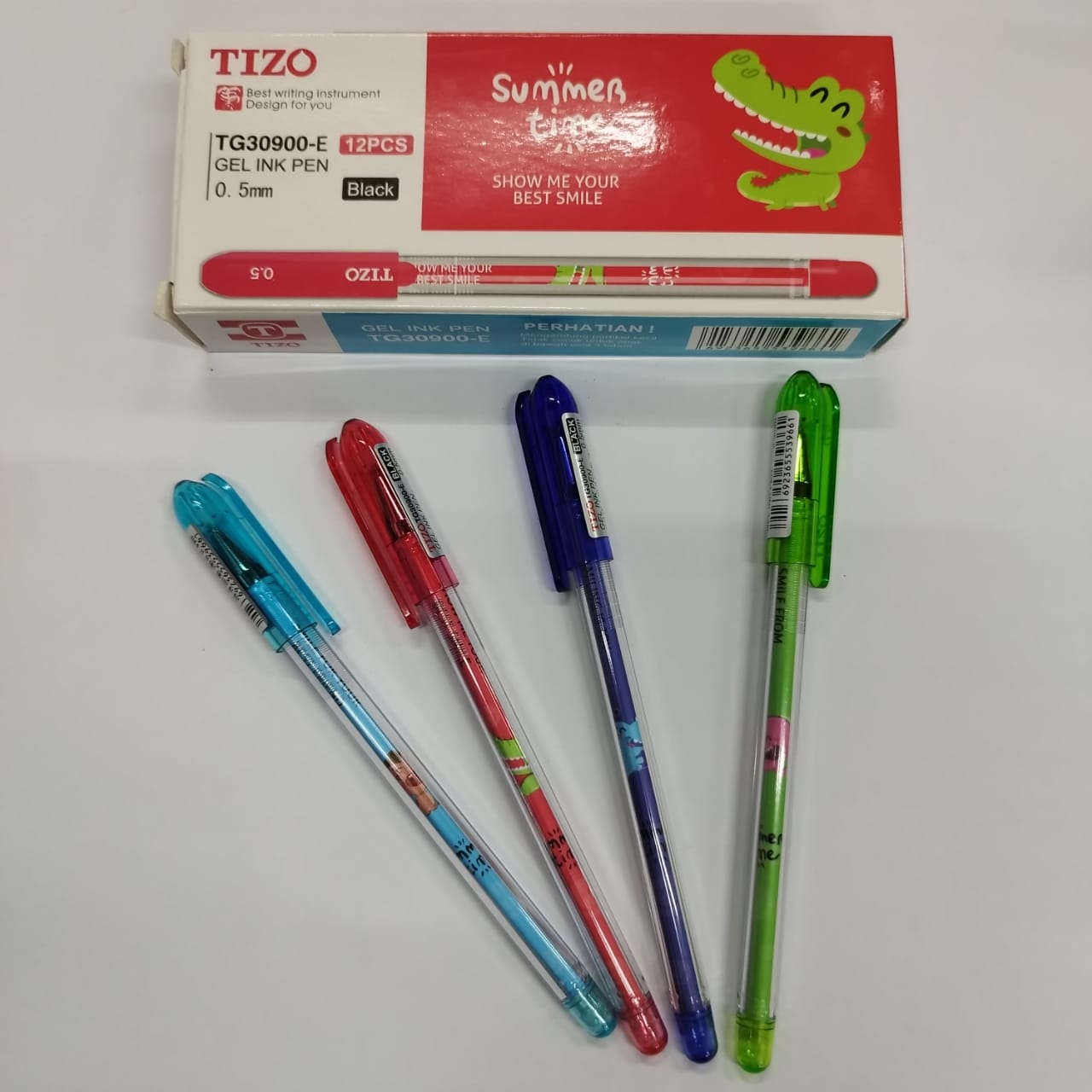 Ballpoint TIZO Pulpen Gel TG30900-E ( 1 Pak isi 12 Pcs ) | Lazada Indonesia
