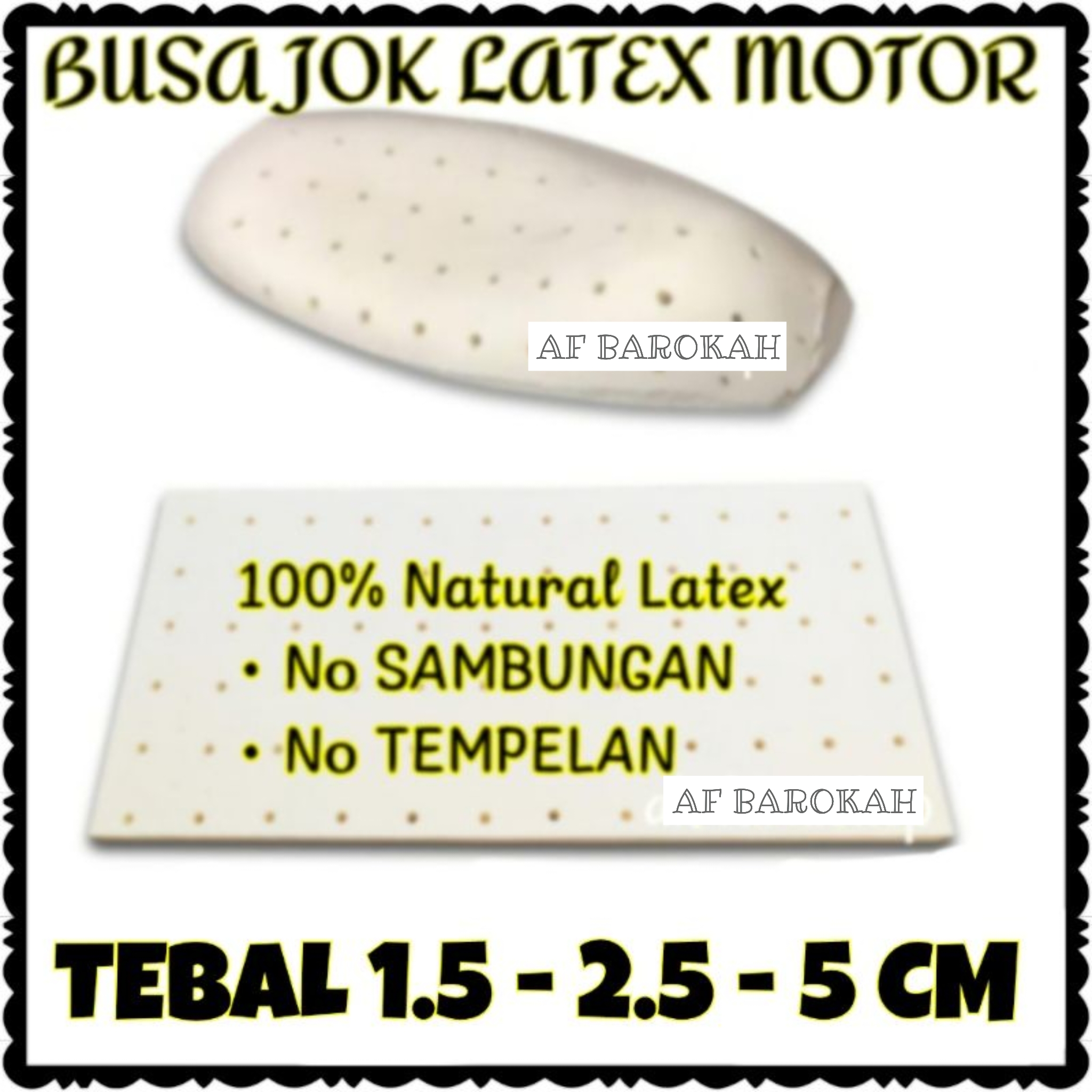 Busa Jok Motor LATEX PREMIUM - TEBAL 5CM | Lazada Indonesia