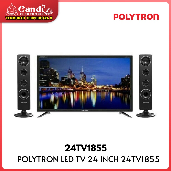 POLYTRON LED TV 24 Inch 24TV1855 - Digital TV Cinemax Speaker Tower ...