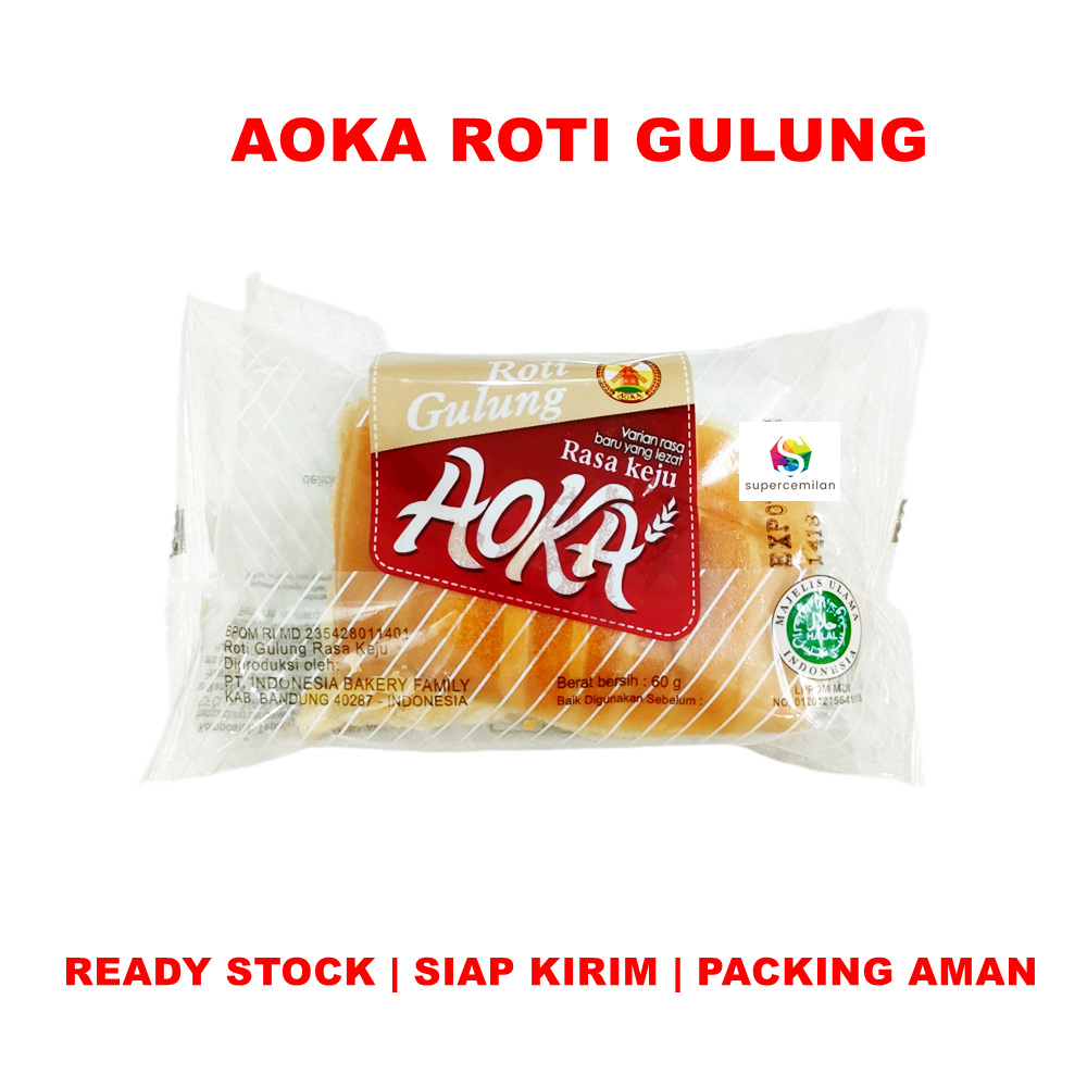 AOKA Roti Gulung Rasa Keju 60 Gram | Lazada Indonesia
