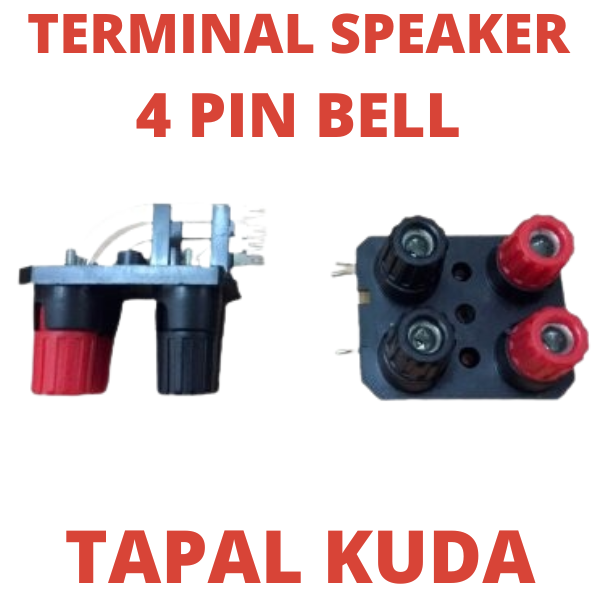 TERMINAL SPEAKER BELL 4 PIN BEL 4PIN TAPAL KUDA COLOKAN KONEKTOR ...