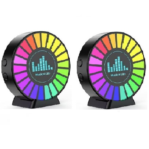 MONQIQI Lampu LED RGB Bar Strip Spectrum Audio Indicator Music Sound ...