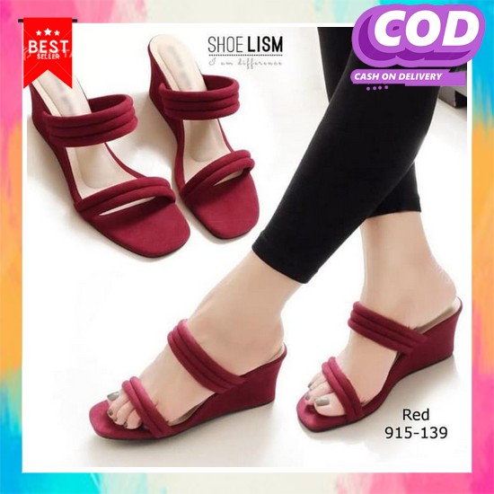 Sendal Wedges Wanita Terbaru 2022 Jelly Karet Cantik Dan Elegan ...