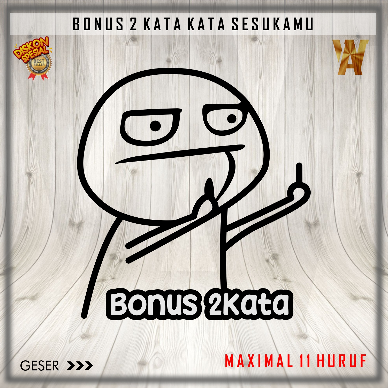 Stiker Meme Fucek Middle Finger Cutting Sticker Lucu | Lazada Indonesia