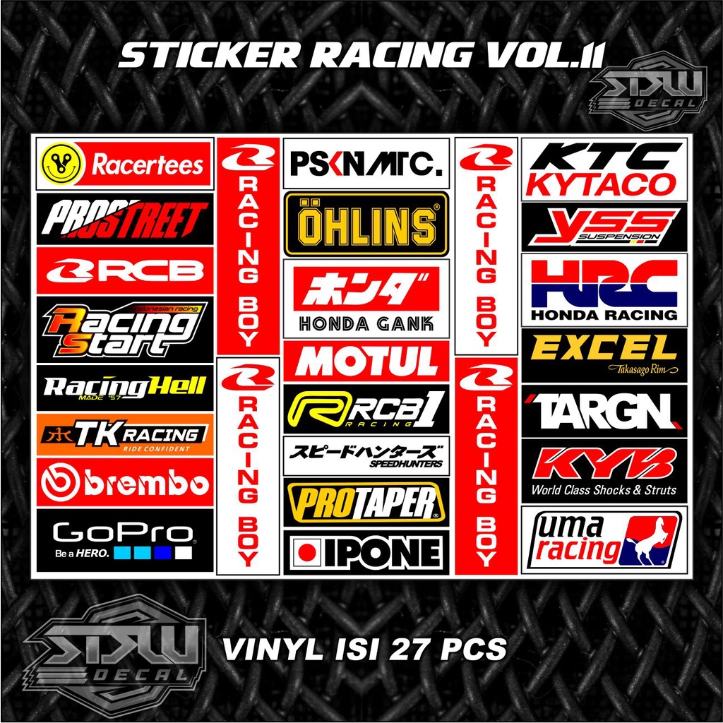STICKER RACING / STIKER PACK / STIKER MOTOR | Lazada Indonesia