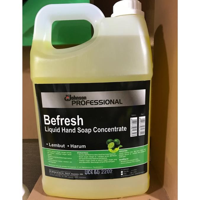 SC Johnson Befresh Hand Soap Sabun Cuci Tangan 4 Liter Jerigen | Lazada ...