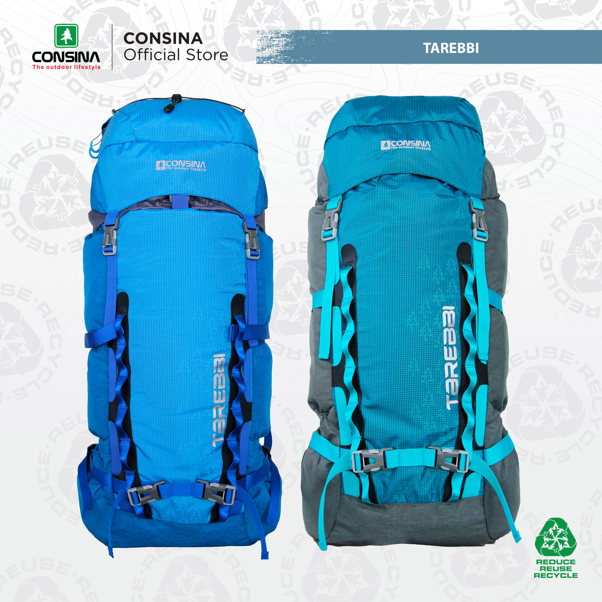 Tas CONSINA TAREBBI 60L Tas Gunung Carrier Backpack | Lazada Indonesia