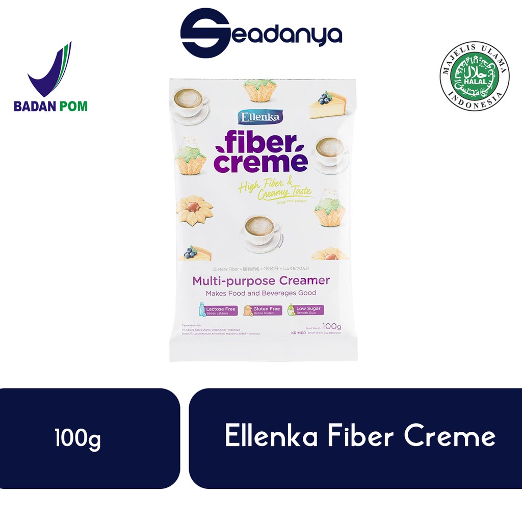 Ellenka Fiber Creme Multi Purpose Creamer 100g Krimer Multiguna - Halal ...