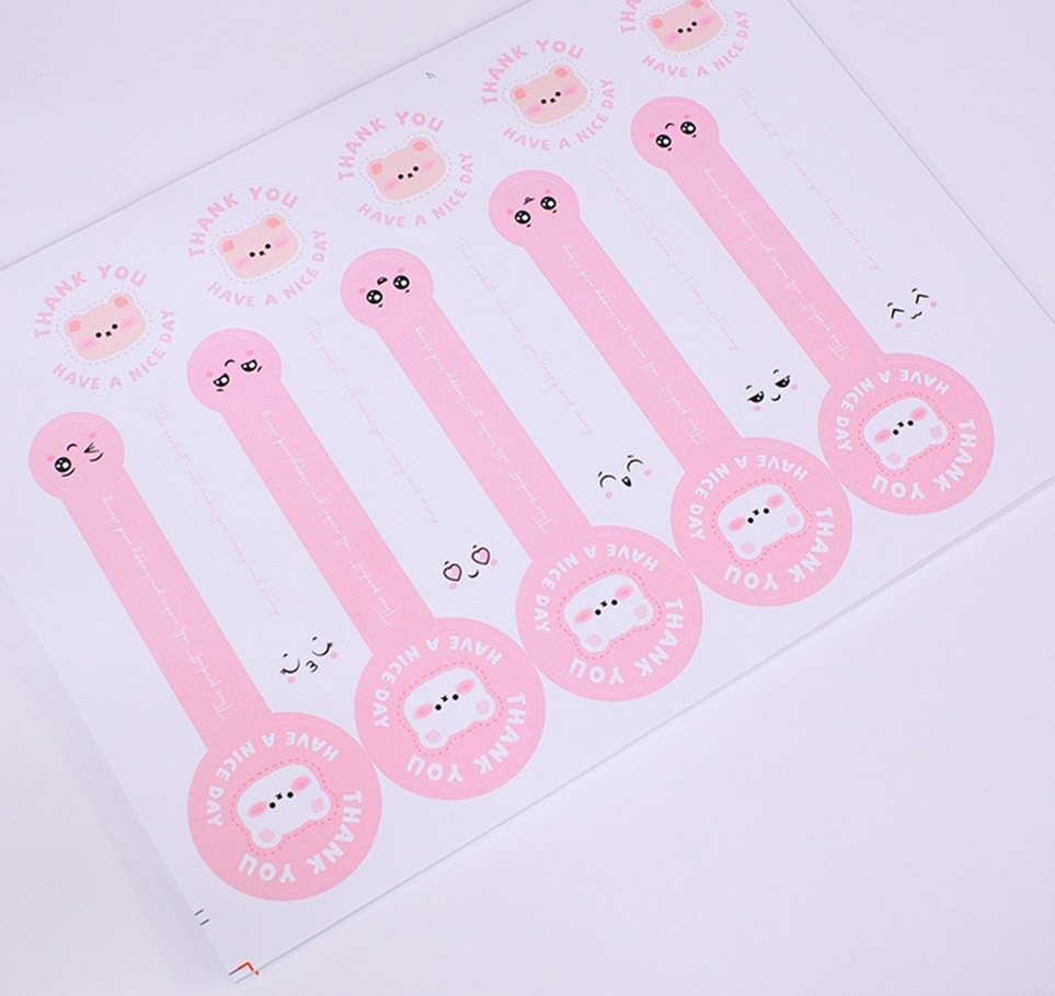 Sticker Panjang Segel Makanan Cake Stiker Thank You 50pcs | Lazada ...
