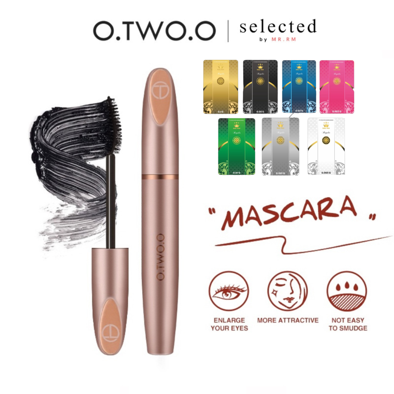 O.TWO.O 9131 3D Silk Fiber Eyelash Black Mascara Waterproof Long ...