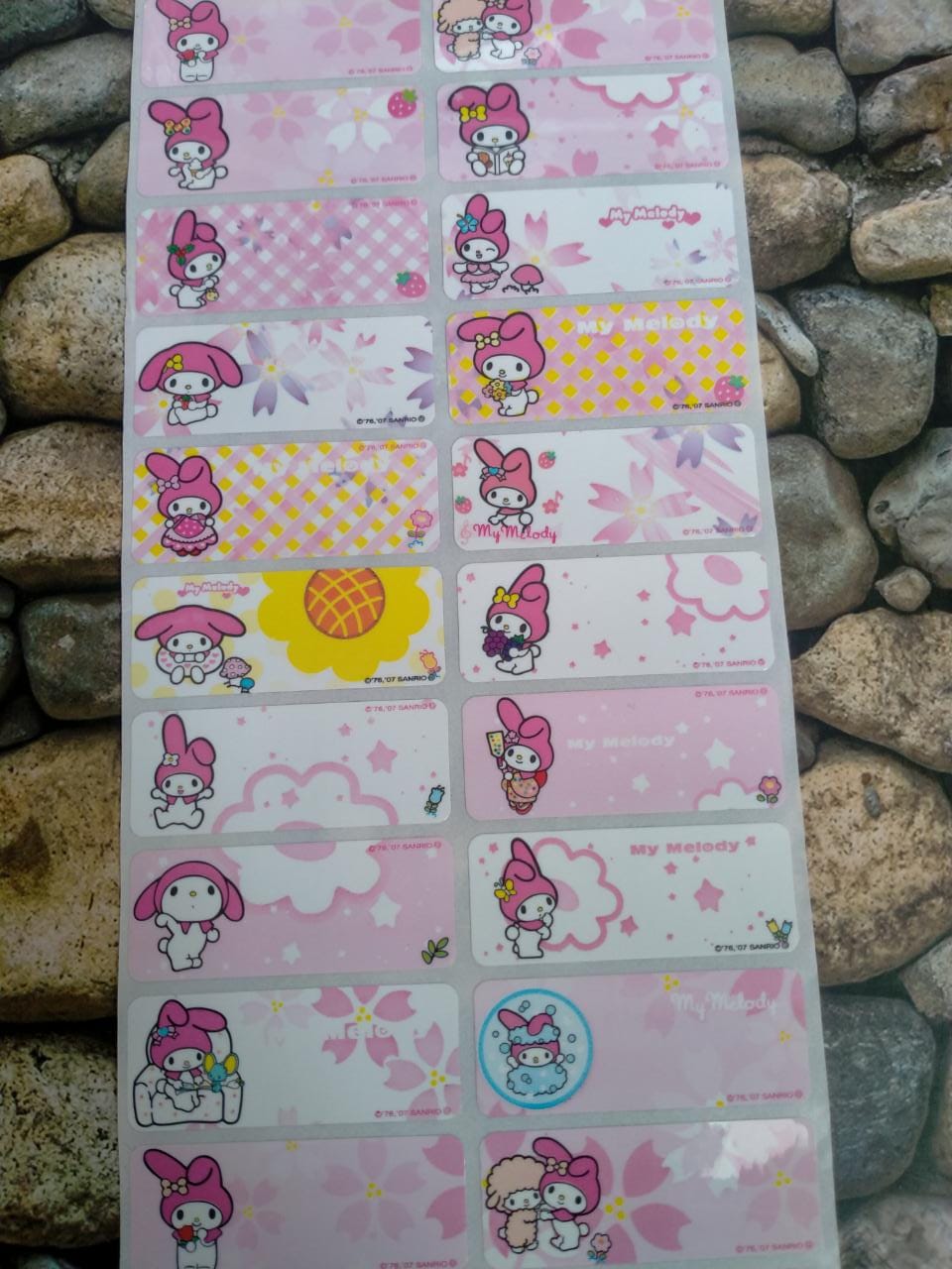 STIKER LABEL NAMA WATERPROOF MY MELODY | Lazada Indonesia