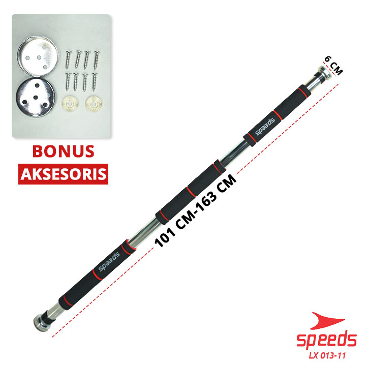 SPEEDS Pull Up Bar Alat Fitness Door Chinning Bar Pull Up Iron Gym Alat ...