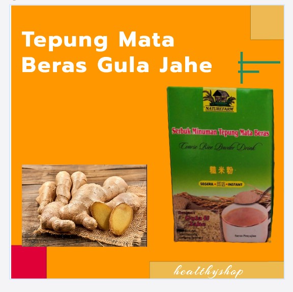 Naturefarm Tepung Mata Beras Merah Gula Jahe / CRP Bekatul Gula Jahe ...