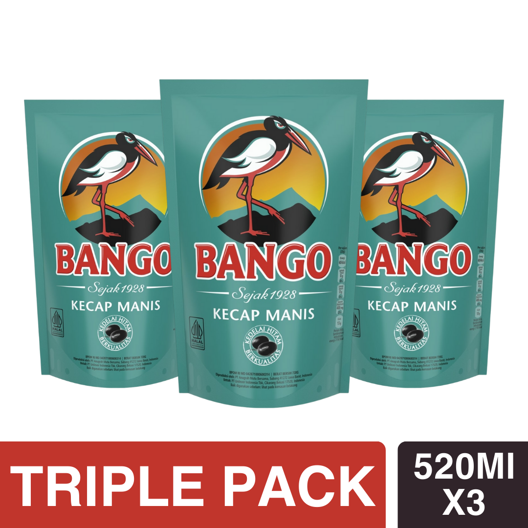 [Paket isi 3] Bango Kecap Manis Refill 520 mL | Lazada Indonesia