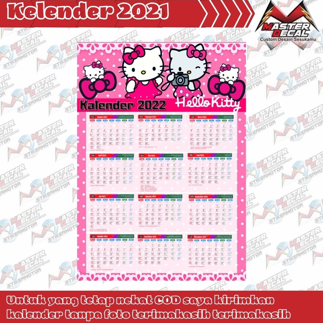 New Kalender Kartun 2023 Harga Satuan Murah Finishimh Klip Seng ...