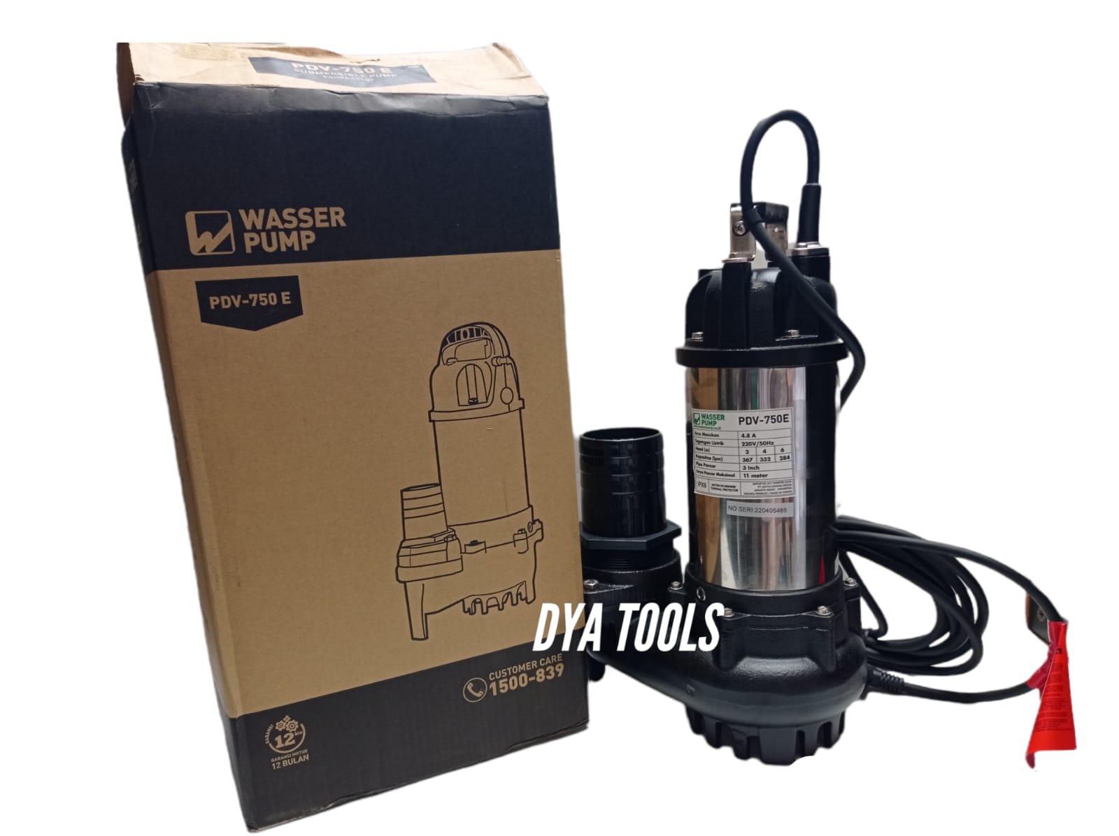 WASSER PUMP PDV 750 E / POMPA CELUP AIR KOTOR MANUAL / SUBMERSIBLE ...