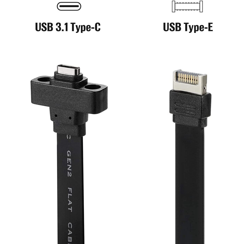 USB 3.1 Front Panel Type E to Type C Extension Cable ,Gen 2 (10 Gbit/S ...