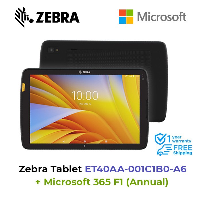 Zebra Tablet ET40 8” Android 4GB/64GB WIFI-6 GMS (ET40AA-001C1B0-A6 ...