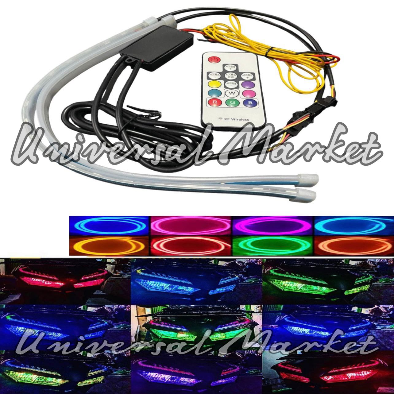 Lampu Alis Led DRL Slim RGB Remot Sen Runing 30CM 60CM 12 Volt Harga ...