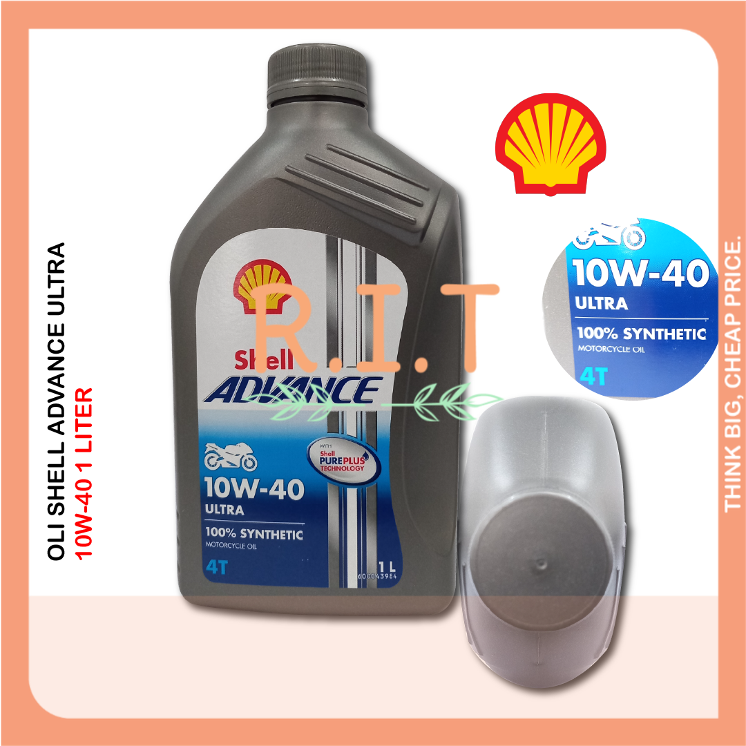 Shell Advance Ultra Full Synthetic 10w40 Oli Motor Sport 1 Liter ...