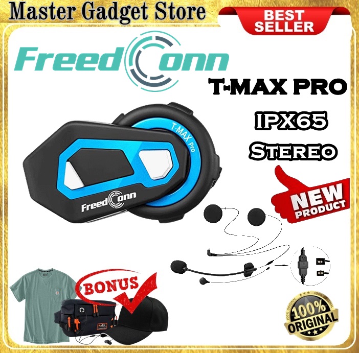 FREEDCONN TMAX PRO BLUETOOTH HELM INTERCOM TMAX PRO T-MAX PRO ORIGINAL ...
