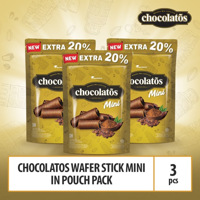 Chocolatos Wafer Stick Mini in Pouch Pack | Lazada Indonesia