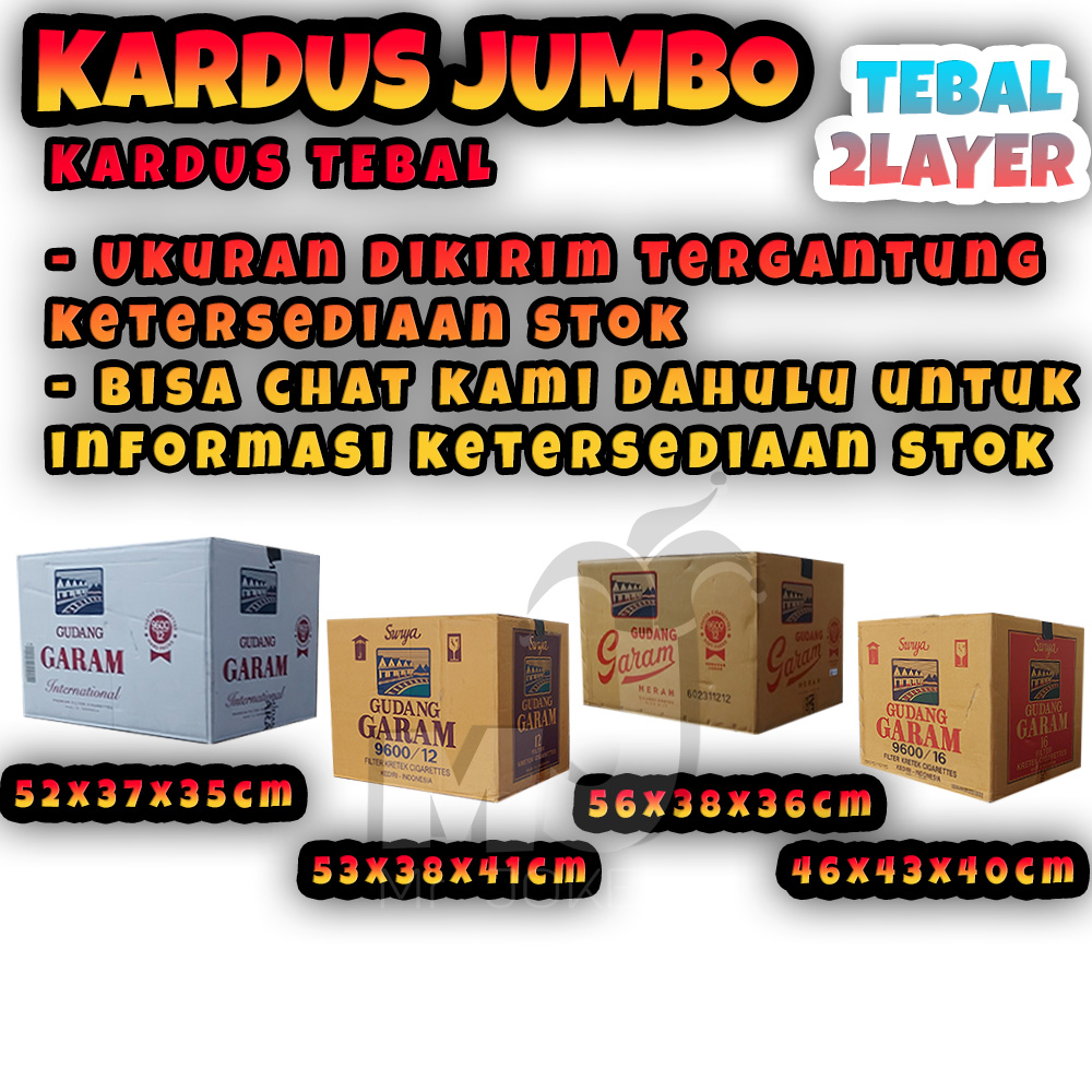 Kardus 53x38x41 Kotak Barang Besar Arsip Single Double Wall 2 layer 1 ...
