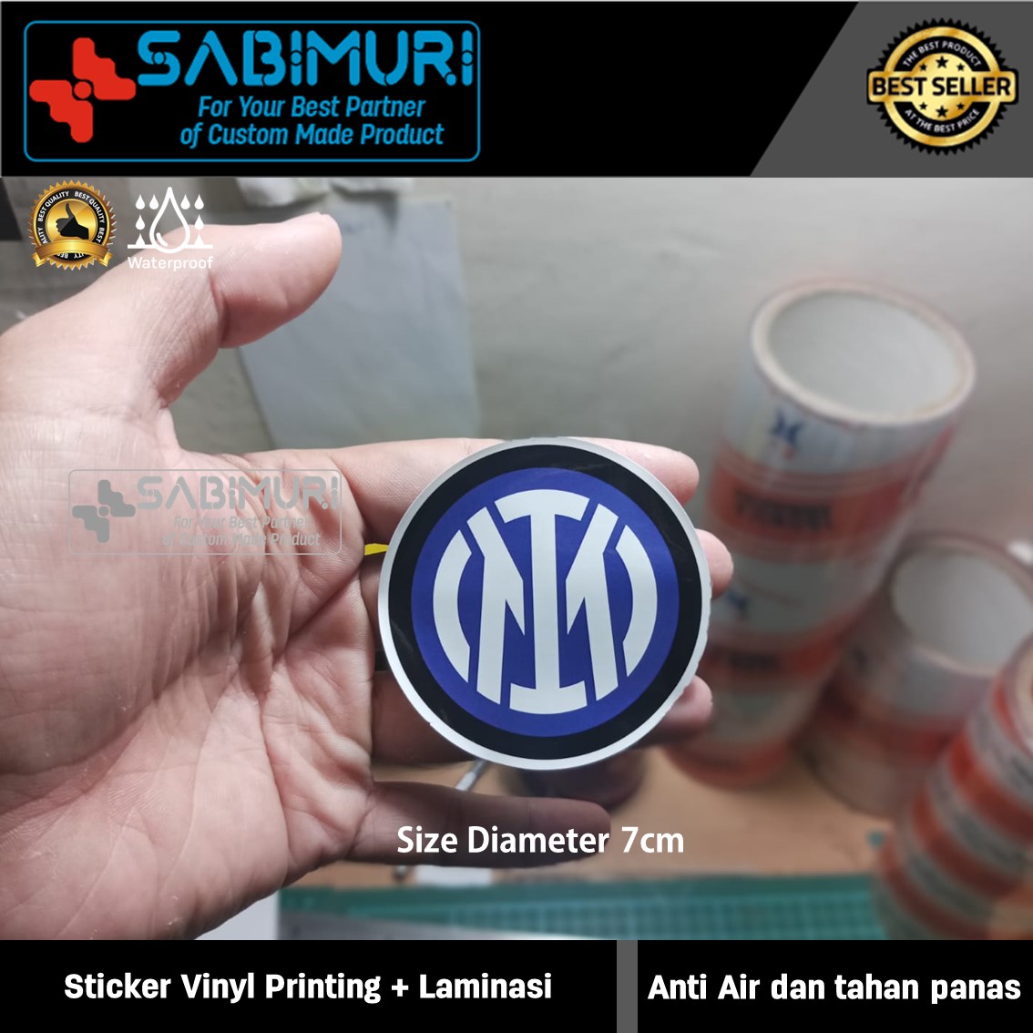 Sticker Stiker Vinyl - Bola Inter milan | Lazada Indonesia