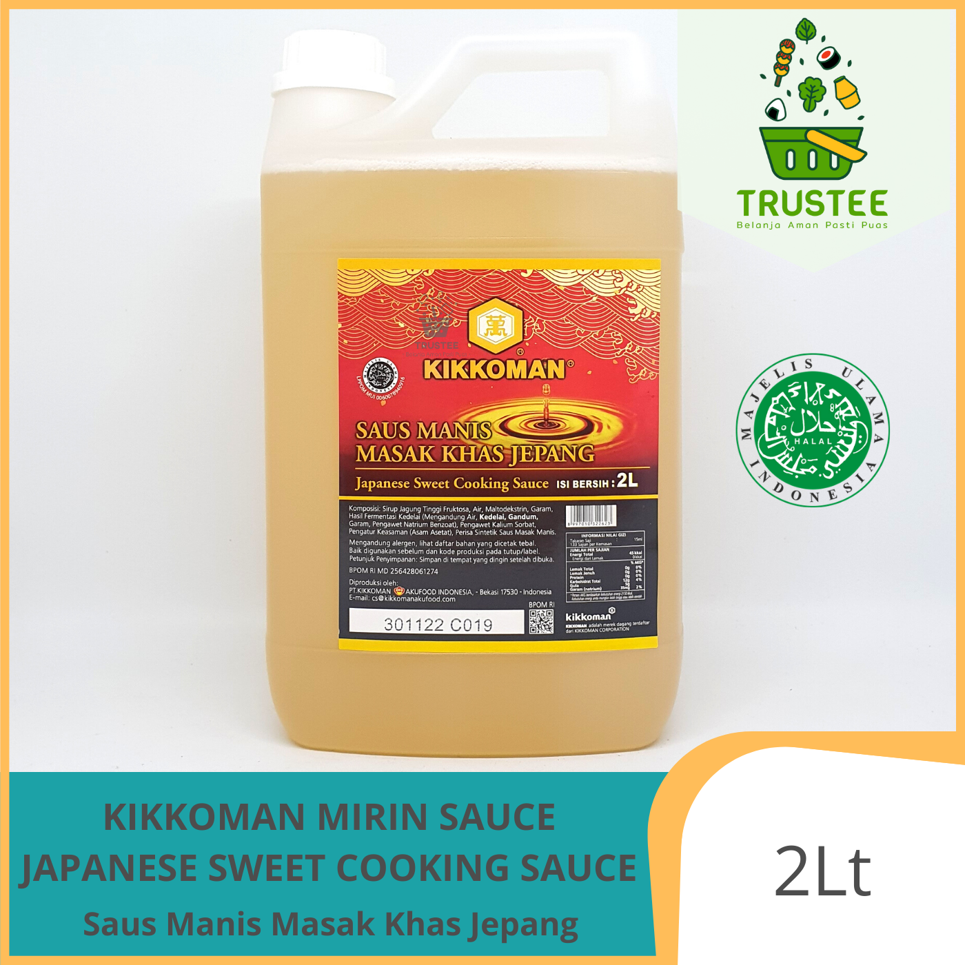 Kikkoman Mirin 2 Liter Japanese Sweet Seasoning Sauce / Saus Masak ...