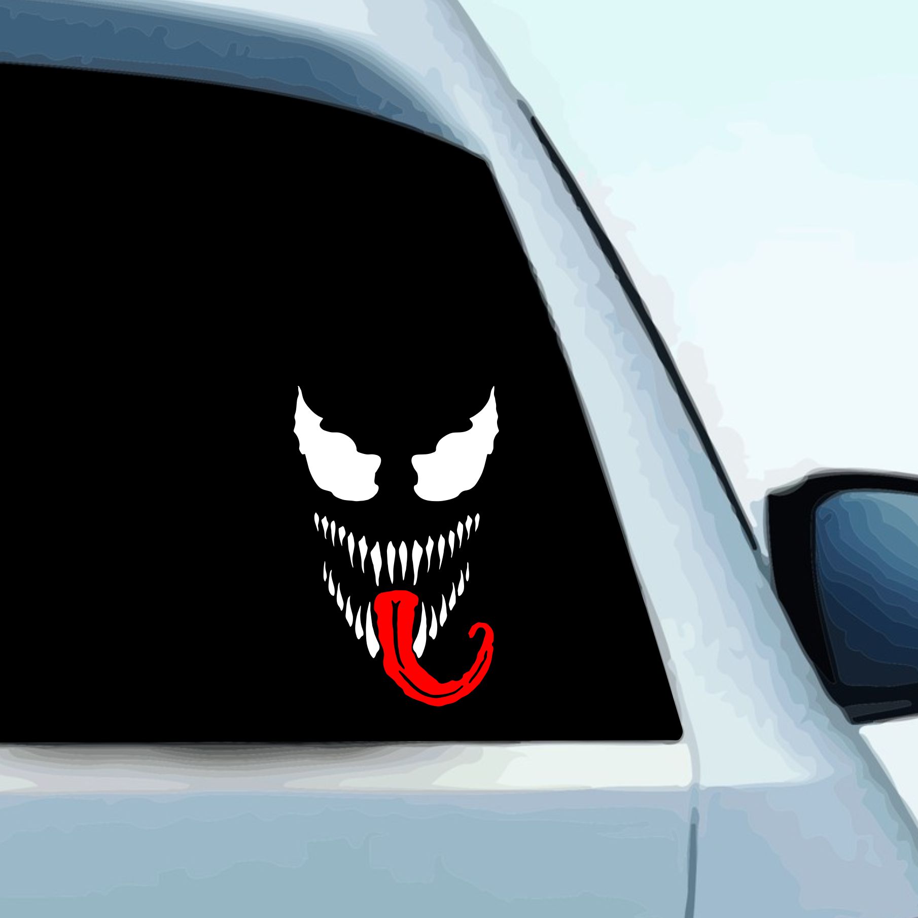 Stiker Kaca Mobil Stiker Venom 2 Warna Cutting Sticker Stiker Keren ...