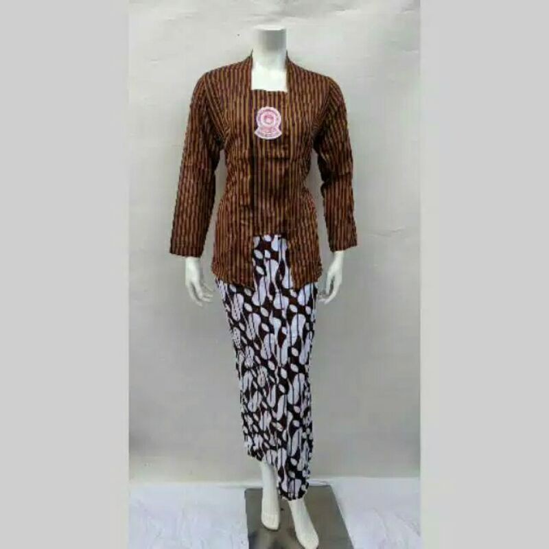 Set Kebaya Lurik Dewasa / Kebaya + Jarik Instan / Kebaya Lurik Kutubaru ...